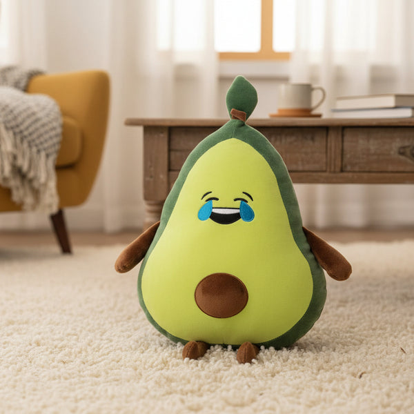 Smiley Avocado Plush Toy 35cm - Softness & Smiles for Everyone – Grande ...